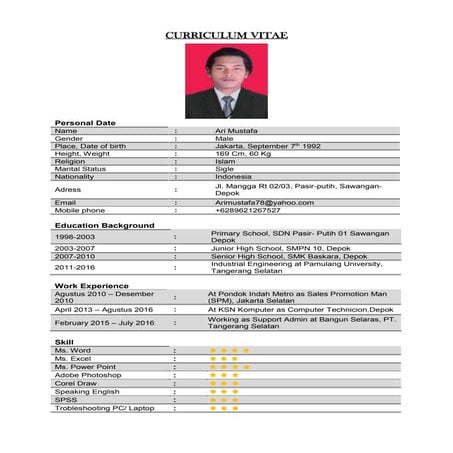 CURRICULUM VITAE | PDF | Islam | Religion & Spirituality