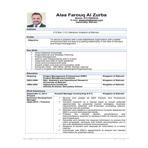 Muna Al jaber CV | DOC