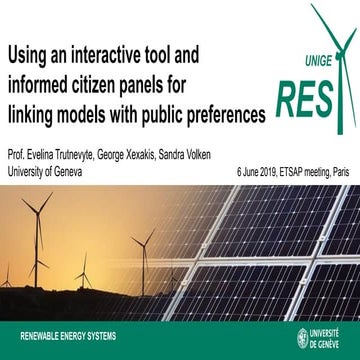 Using an interactive tool and informed citizen panels for linking ...