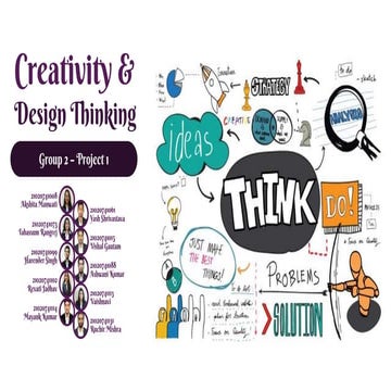 Creativity and Design Thinking Project | PPT