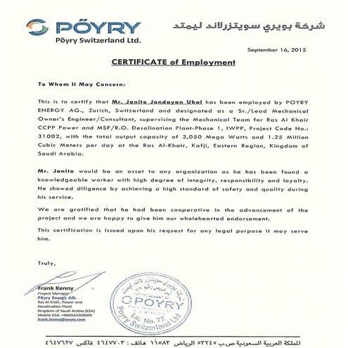 M Tech Certificate | PDF