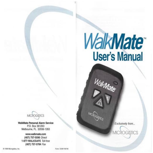 WalkMate User's Manual | PDF