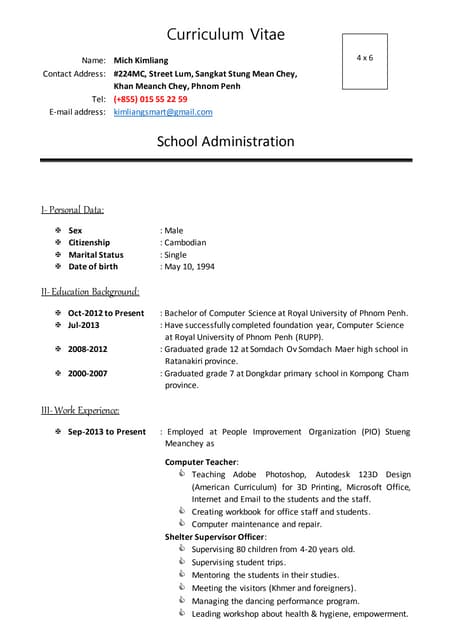 Resume | ODT | Computing | Technology & Computing