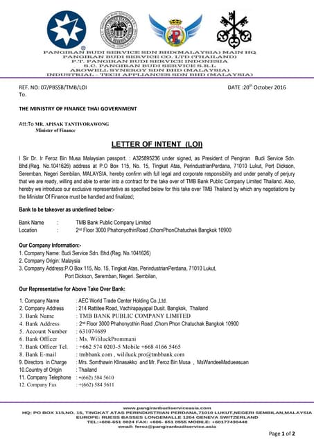 LPN complete acknowledge bank letter | PDF