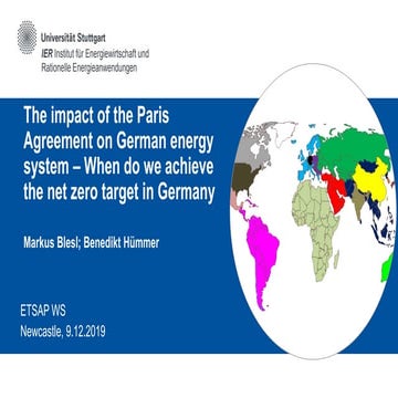 Effects of the Paris Agreement on the energy system of Germany - When ...