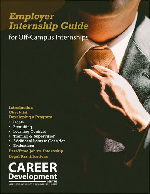 Internship program guide | PPT | Undergraduate Education | College ...