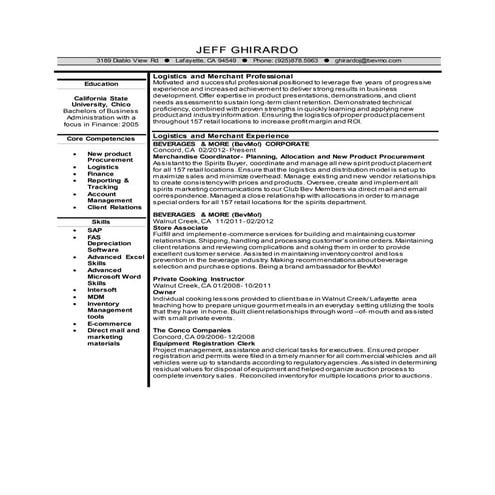 Jeff Ghirardo Resume 2015 | DOCX
