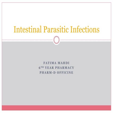 Presentation parasites | PPTX