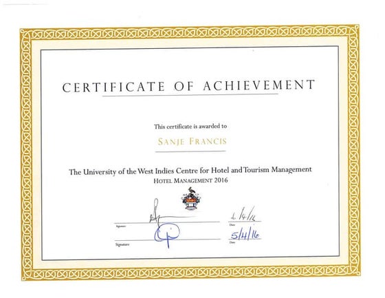 Jamaica College Certificate | PDF