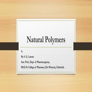 009 natural polymer | PDF
