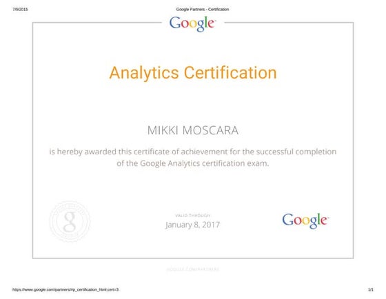 Google Partners - Certification | PPT