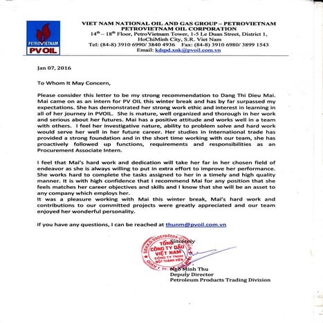 Reference letter | PDF