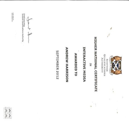 HNC Certificate | PDF