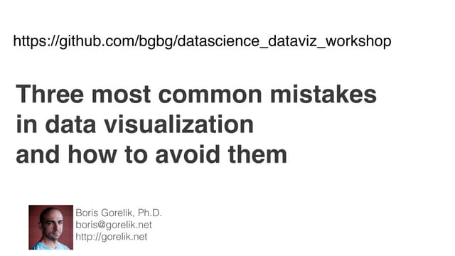 Three Most Common Mistakes In Data Visualization Ppt