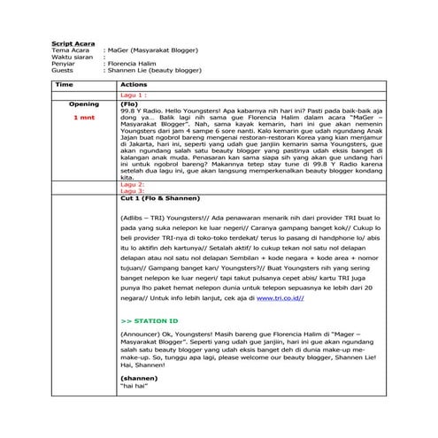 Script Radio (Mager) | PDF