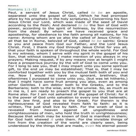 Romans 1:4 - Collection of Biblical Commentaries | PDF