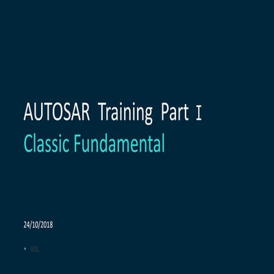 00 Autosar基础知识介绍 Autosar Basic Introduction Pdf