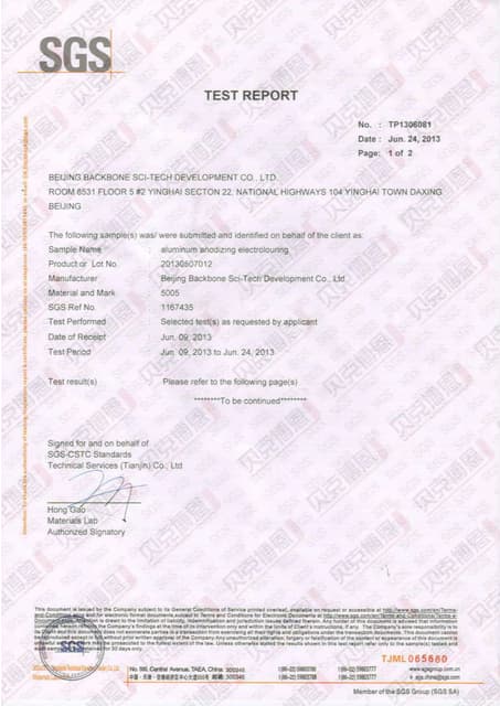 SGS-Acetic Acid Salt Spray Test | PDF