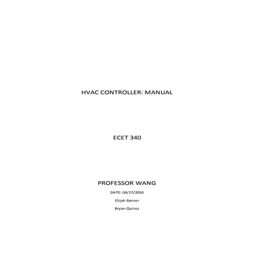 HVAC-CONTROLLER(1)_MANUAL_Final | DOCX