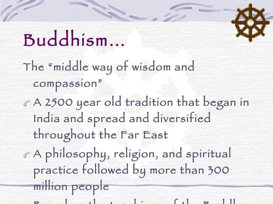 Introduction to Buddhism | PPTX