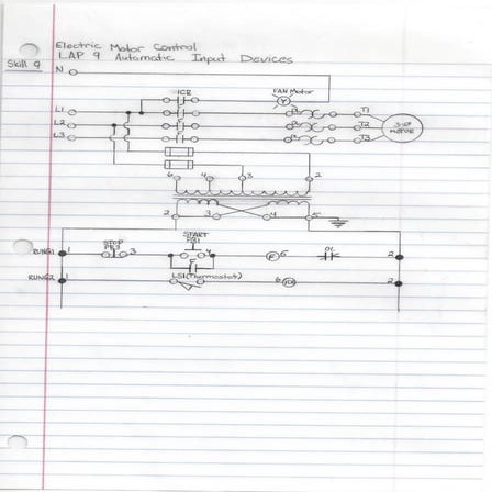 Motor Control Wire Diagram 6 | PDF