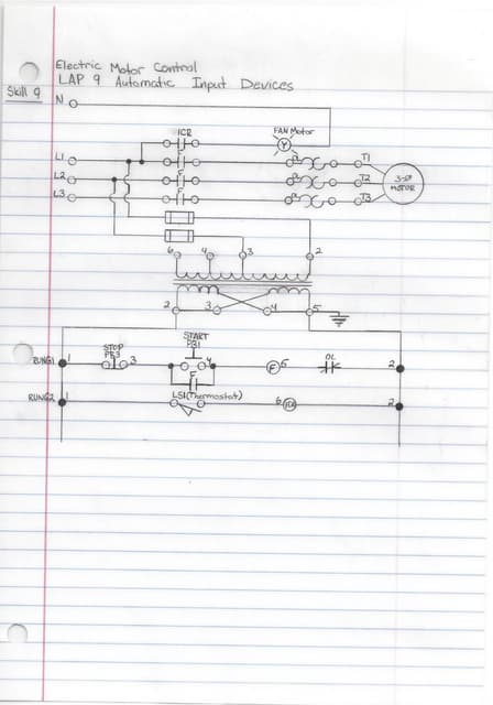 Motor Control Wire Diagram 8 | PDF