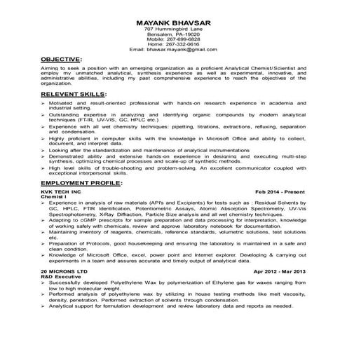 Mayank Resume | DOCX