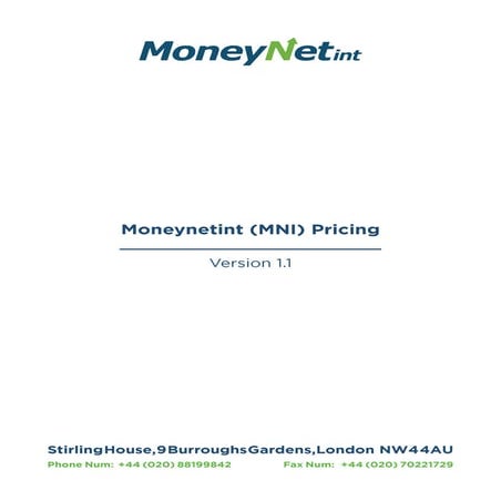 Moneynet_Pricing_V1.1-18 | PDF