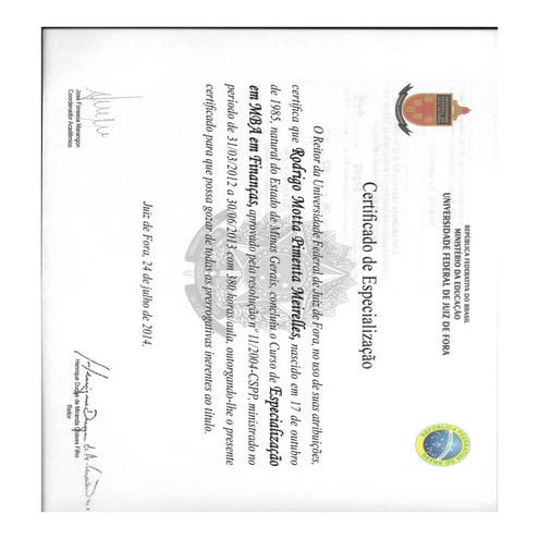 MBA Certificate | PDF