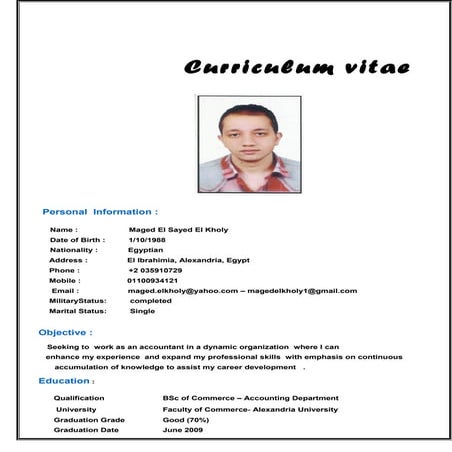 CV- Maged El Kholy (1) (1) | PDF