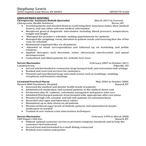 Lewis, Stephany Resume | DOCX