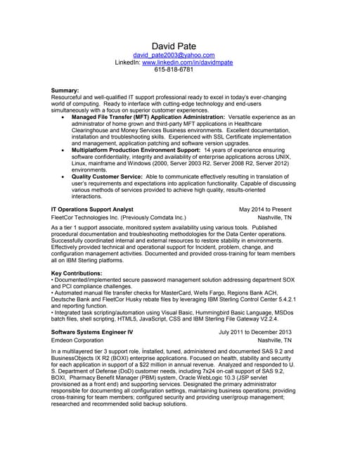 David Pate _resume_draft_final_1 | PDF