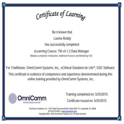 TrialMaster-OmniComm | PDF