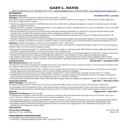Tabachnick: Current Resume | DOCX