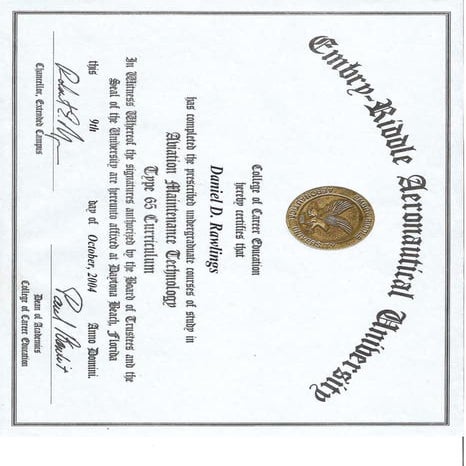 Part 65 Cert Embry Riddle | PDF