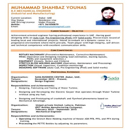 CV_ Engineer Shahbaz CV (1) | PDF