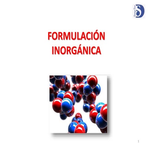 01_formulación inorgánica 2º Bachillerato | PPTX