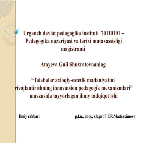 Ilmiy tadqiqot ishi G.Atayeva dissertatsiya.pptx