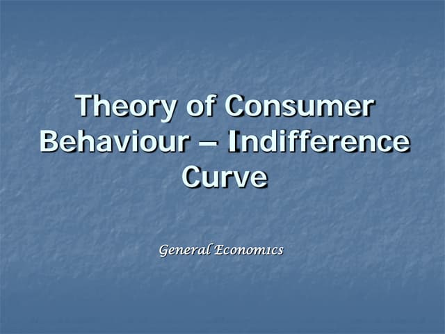 Law of Equi Marginal Utility | PPTX