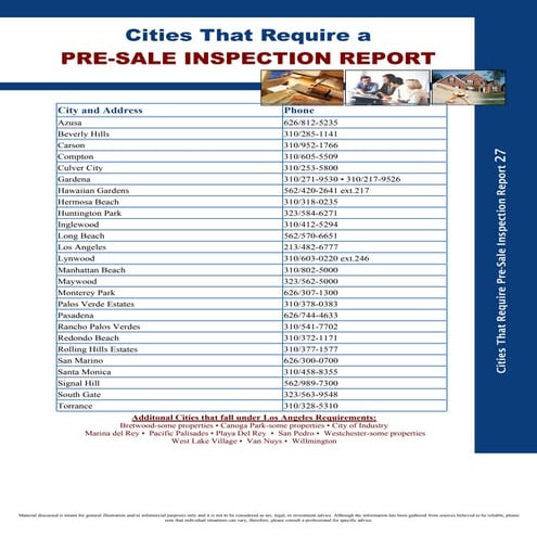00 Pre Sale Inspection Report | PDF