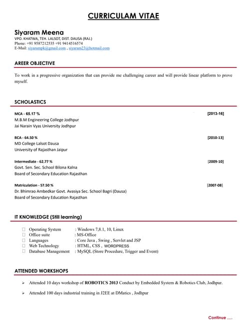 mohsin resume m.tech