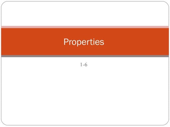 Properties Of Multiplication | PPT