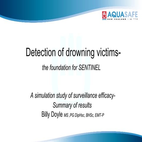 Detection Of Drowning Victims | PPS
