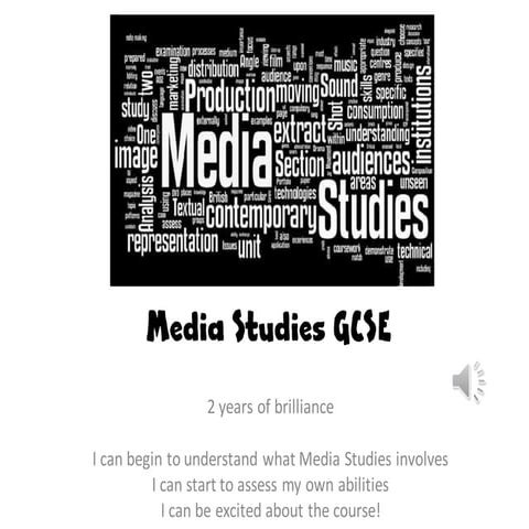 01. Intro to GCSE Media | PDF
