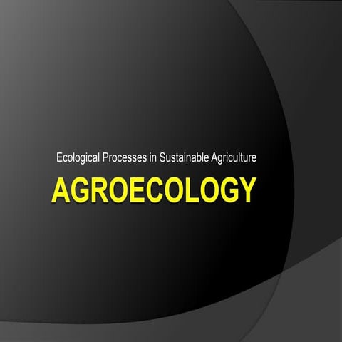 01.pendahuluan agroecology | PPTX