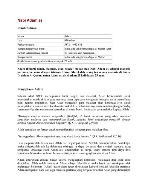 sejarah Nabi adam manusia Pertama di muka Bumi.pptx