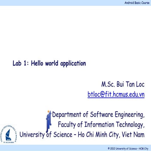 Android Development 1: Hello World | PPT