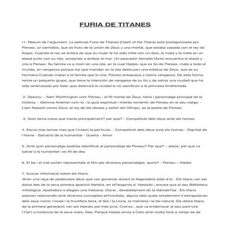 Furia de titanes | PDF