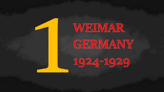 The Weimar Republic presentation characteristics | PPT