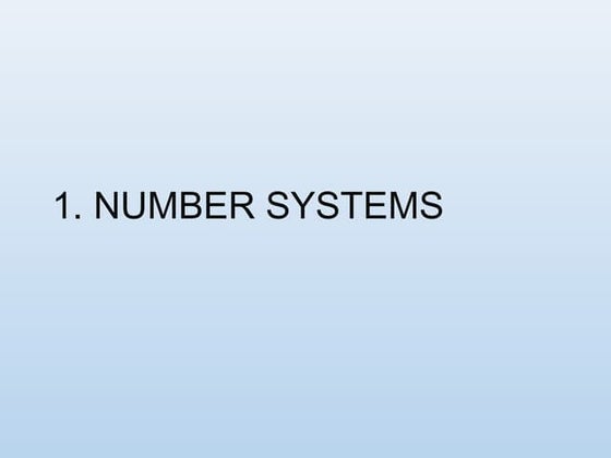 Computer Number System | PPTX